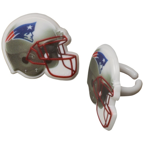 England Patriots Helmet Cupcake Toppers